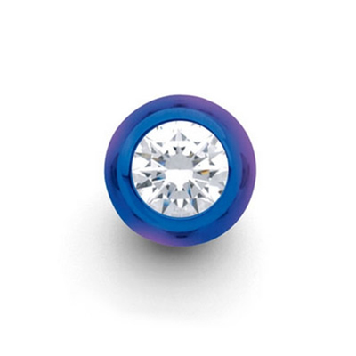 Titanium Internally Threaded Gem Disc End