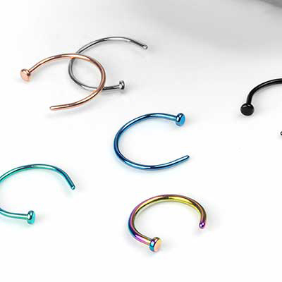 Nose Hoop In Stainless Steel - Durable, Versatile Nose Ring