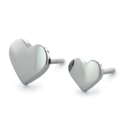 Titanium Heart Threadless End