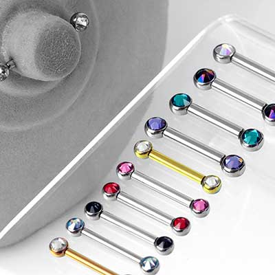 Titanium Internally Threaded Straight Barbell