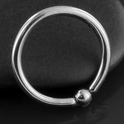 Titanium Fixed Bead Captive Ring