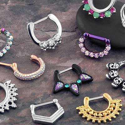 Septum rings | Septum jewelry | Clickers & seamless rings