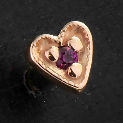 Titanium Internally Threaded Gem Disc End