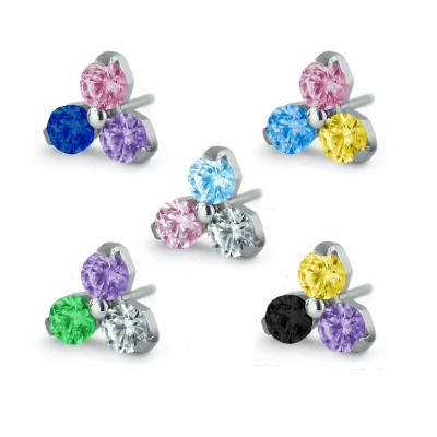 Titanium Gem Threadless End