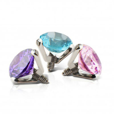 Custom Order Titanium Star Threaded End