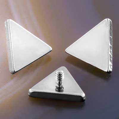 Titanium Internally Threaded Gem Disc End