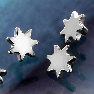 Titanium Internally Threaded Gem Disc End