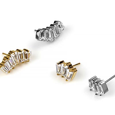 Titanium Gem Threadless End