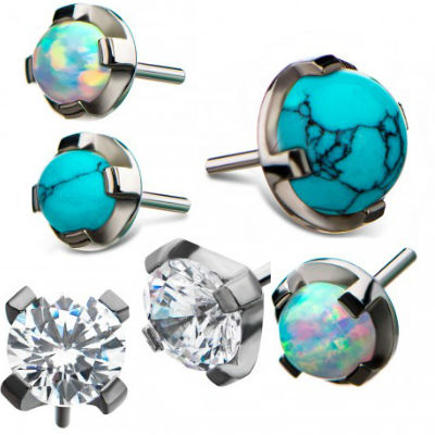 Threadless Prong Set Gem End