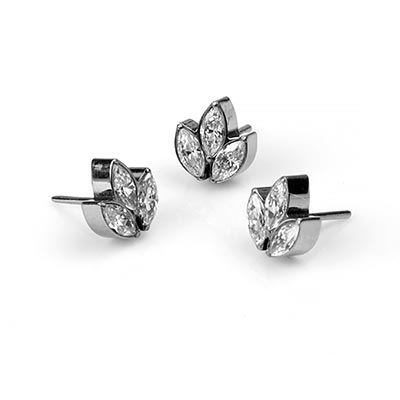 Titanium Triple Goddess Moon Dagger Threadless End