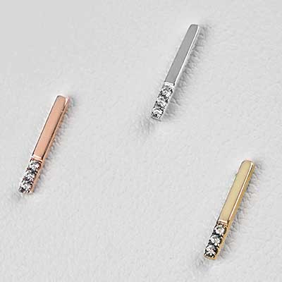 Solid 14k Gold Noble Threadless End