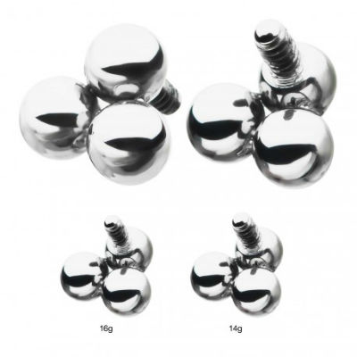 Titanium Internally Threaded Gem Disc End