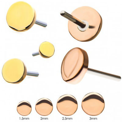 14k Gold Fruit Threadless End