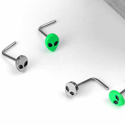 Steel Celtic Moon Straight Nosescrew