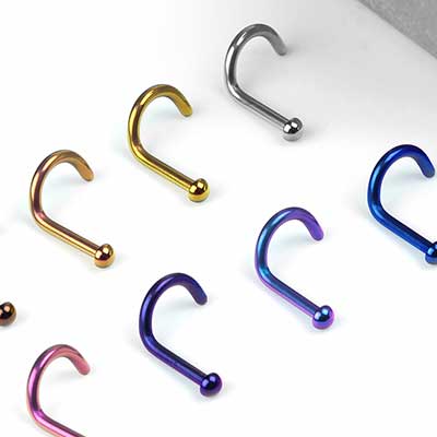 Nose Screws For Nostril Piercings