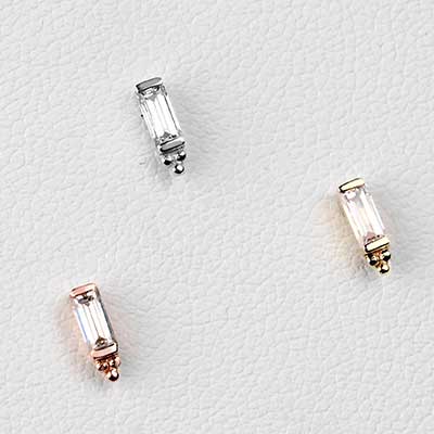 Solid 14k Gold Noble Threadless End