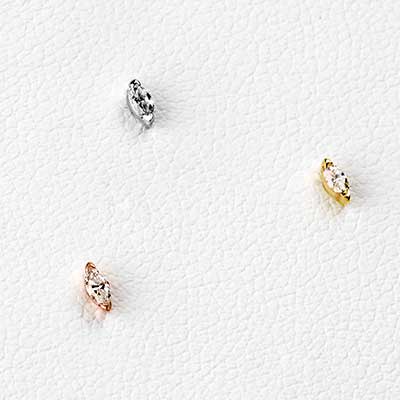 Solid 14k Gold Noble Threadless End