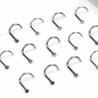 Nose Screws For Nostril Piercings