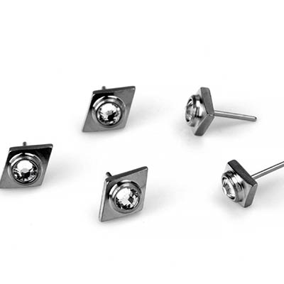 Titanium Gem Threadless End