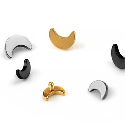 Titanium Internally Threaded Gem Disc End