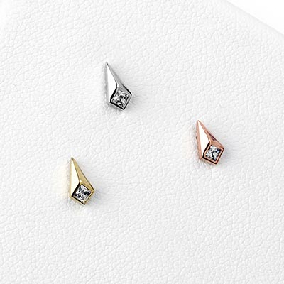 Solid 14k Gold Noble Threadless End