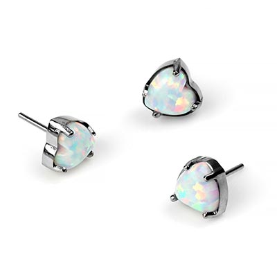 Titanium Heart Threadless End