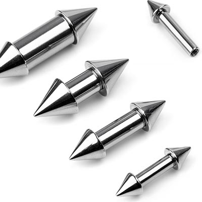 Titanium Threadless Nose Bridge Cuff with Chain