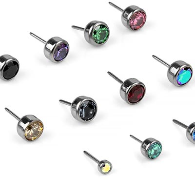 Implant Grade Titanium Threadless Labret (post Only)12