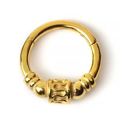 Steel Chain Link Clicker Ring