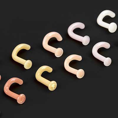 Silicone Heart Retainer | Hider | Skin Tone | Nose