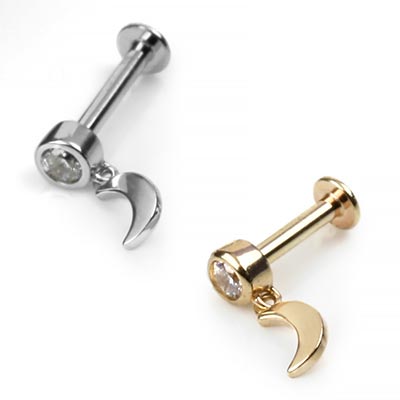 Labret Studs With Fancy Ends | Gem Labrets