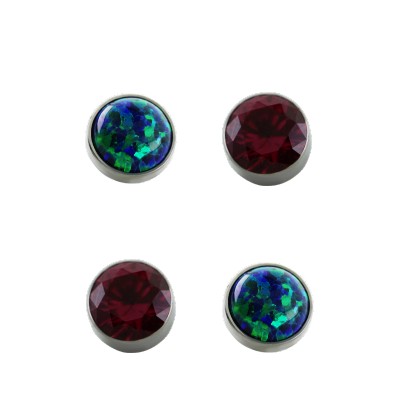 Invictus Implant Grade Titanium Threadless Bezel Set End