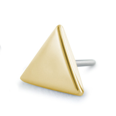 Custom Order 18k Gold Plain Ball Threadless End