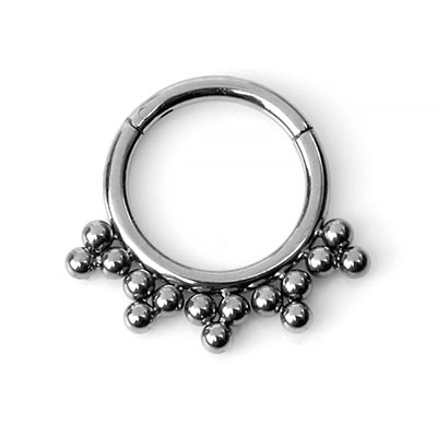 Stainless And Plated Steel Side Set Gemmed Clicker