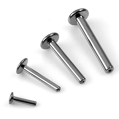 Externally Threaded Stainless Steel Labret