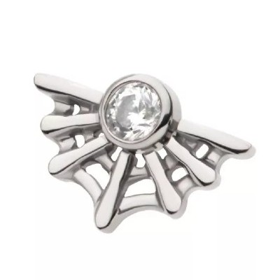 CUSTOM ORDER Titanium Bezel Set End