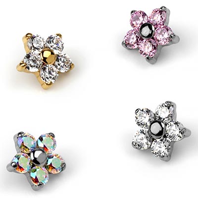Titanium Internally Threaded Gem Disc End