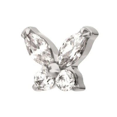 Titanium Internally Threaded Gem Disc End