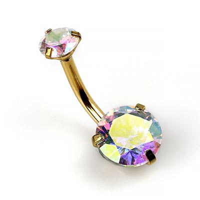 Stainless Pvd Plated Steel Nostril Clicker Ring