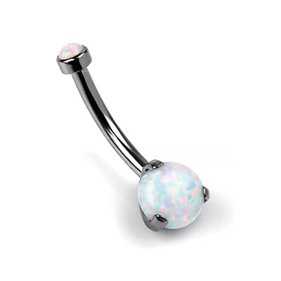 Titanium Threadless Navel With Cluster Top