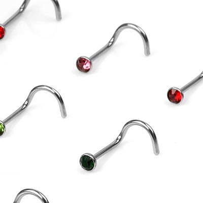 Steel Labret With Micro Gem For Diverse Piercing Types