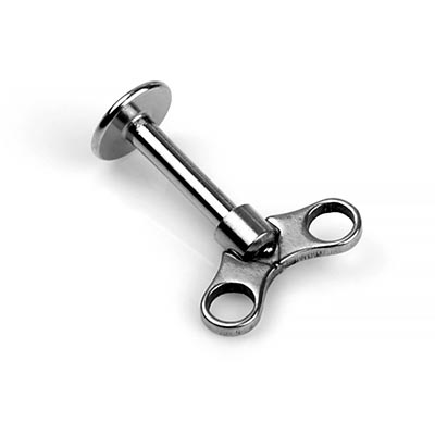 Internally Threaded Steel Micro Gem Labret