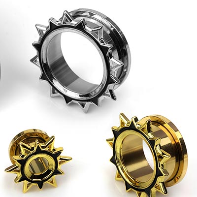 Titanium Plated Steel Internally Threaded Eyelet | Gunmetal