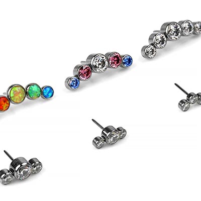 Loose Threadless & Threaded Ends For Body Jewelry