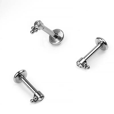 Flexible Plastic Gem Gemstone Basic Labret