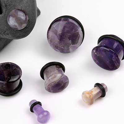 Single Flare Cat Eye Glass Plug