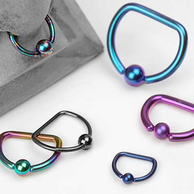 Niobium Captive Bead Ring