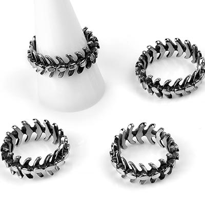 Steel Spike Ring