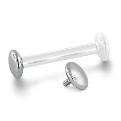 Titanium Prong Set Bullet Internally Threaded Ends