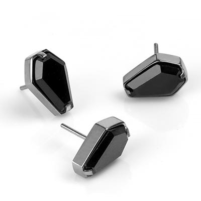 Titanium Chained Opal Dagger Threadless End